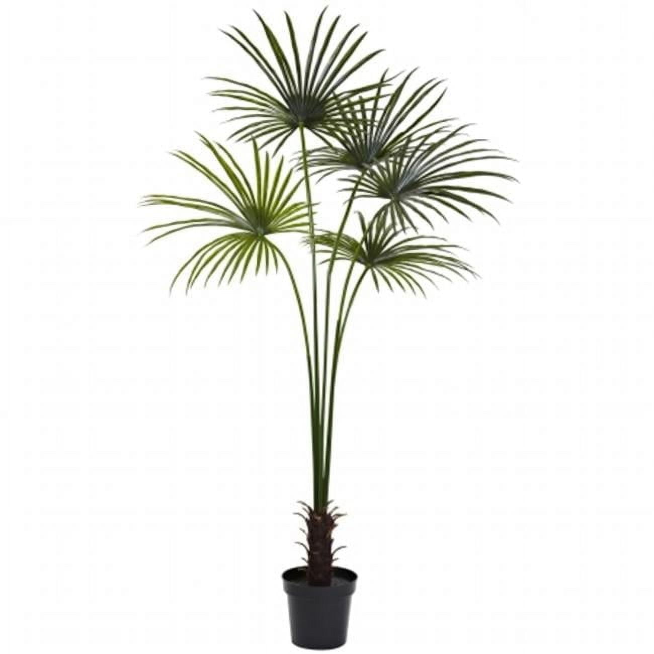 Nearly Natural 7 ft. Fan Palm Tree UV Resistant - Indoor & Outdoor ...