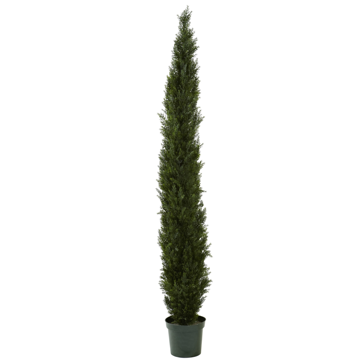 Nearly Natural 8' Mini Cedar Pine Tree with 4249 tips in 12 Pot - Two ...