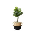 Nearly Natural 3ft. Artificial Fiddle Leaf Fig Tree with Handmade ...