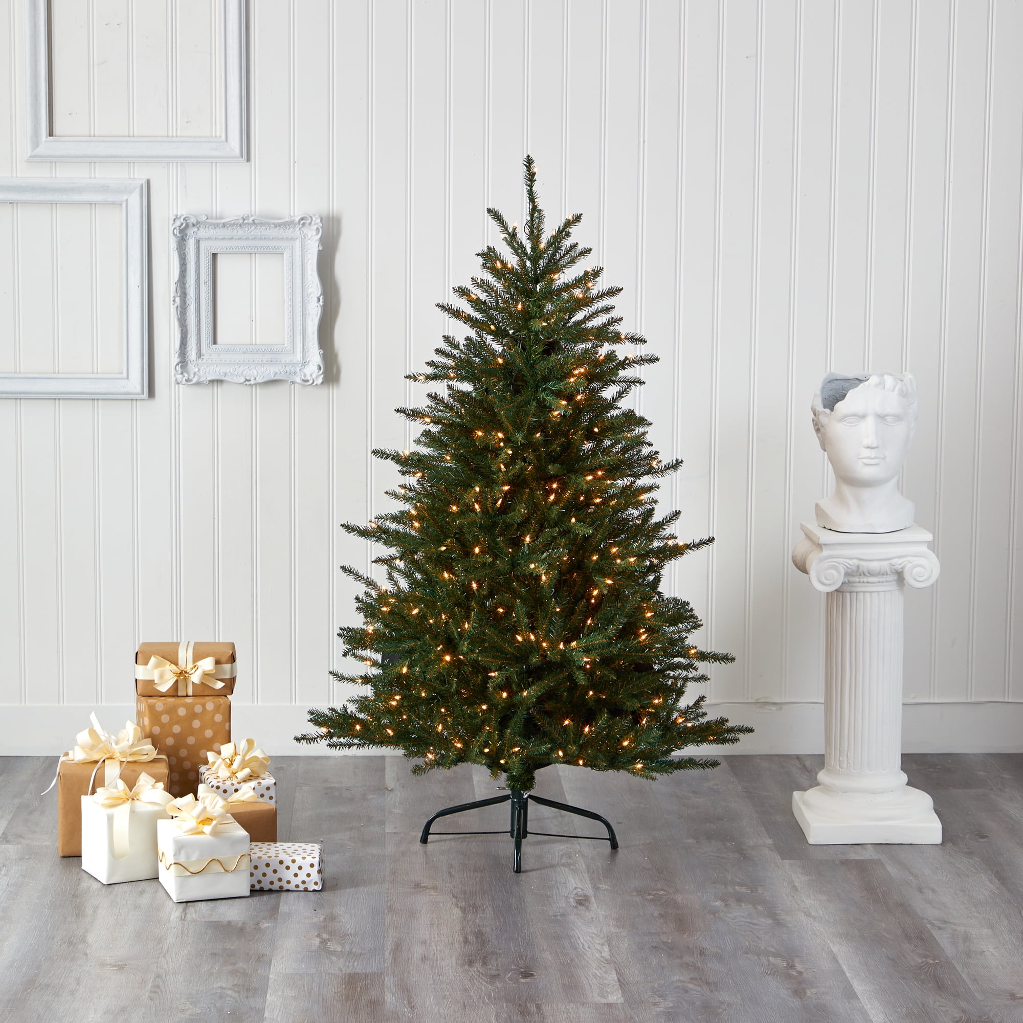 Nearly Natural 5 Prelit LED Green Napa Valley Fir Christmas Tree ...