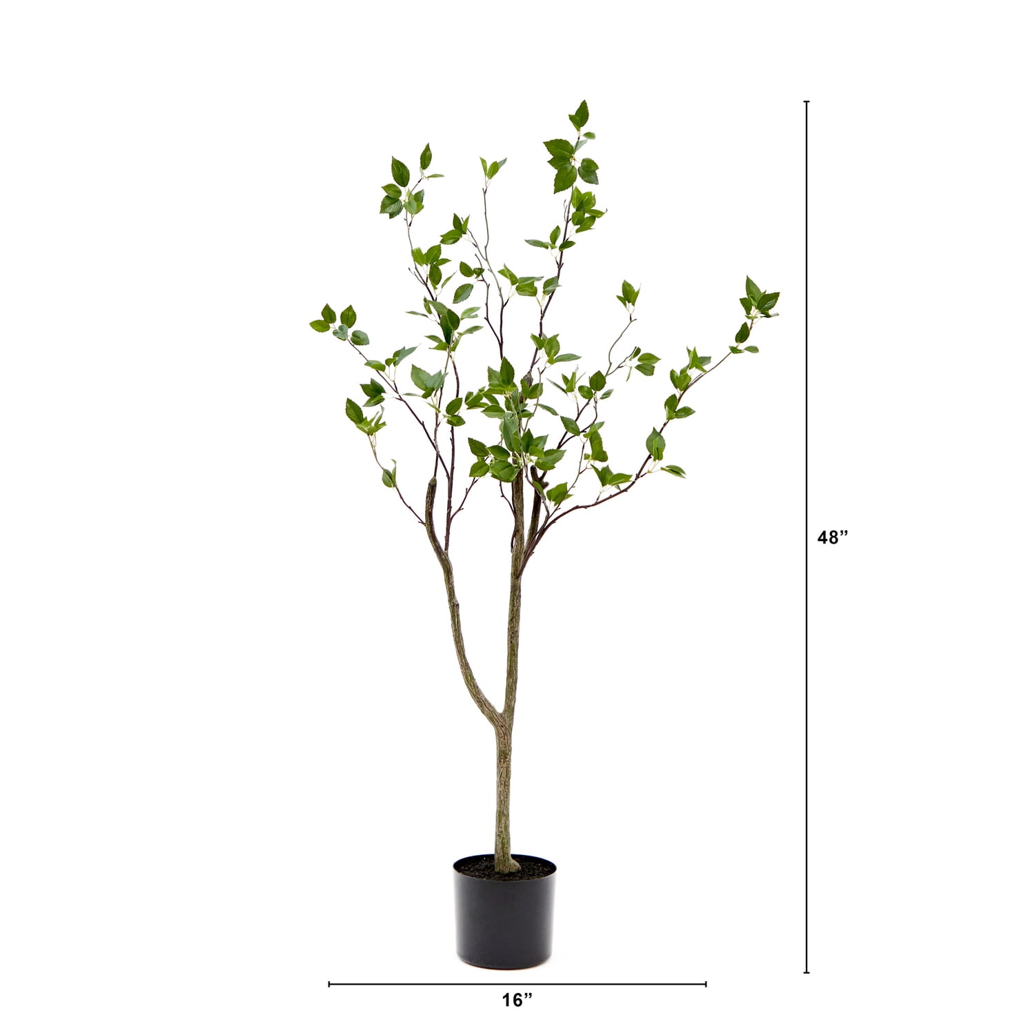 Nearly Natural T4541 4 ft. Minimalist Citrus Artificial Tree, Green ...