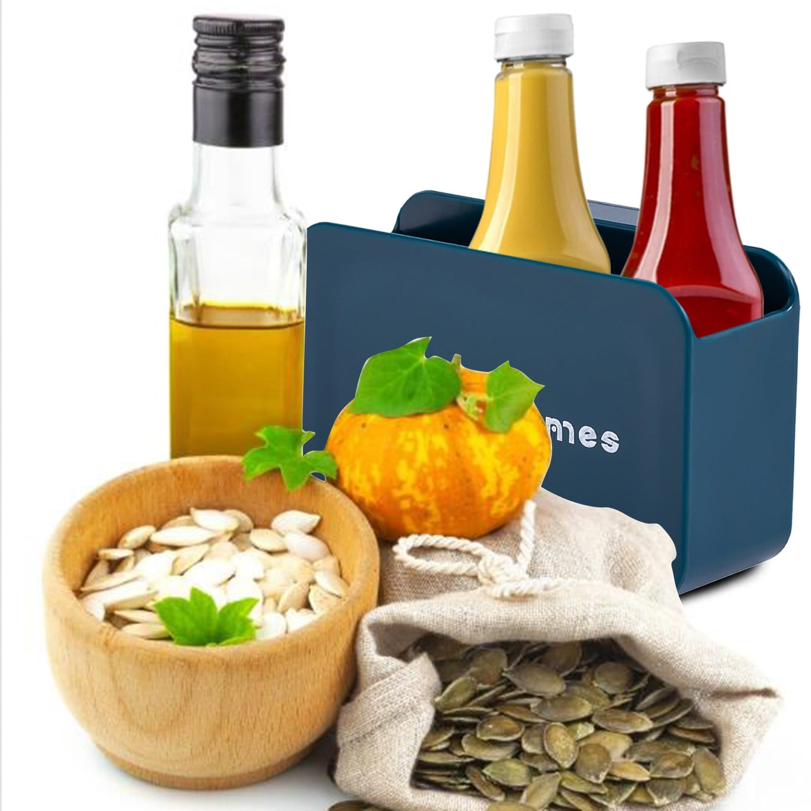 Neat Fridge Door Storage Bin with Removable Sections - Handy Small Item ...