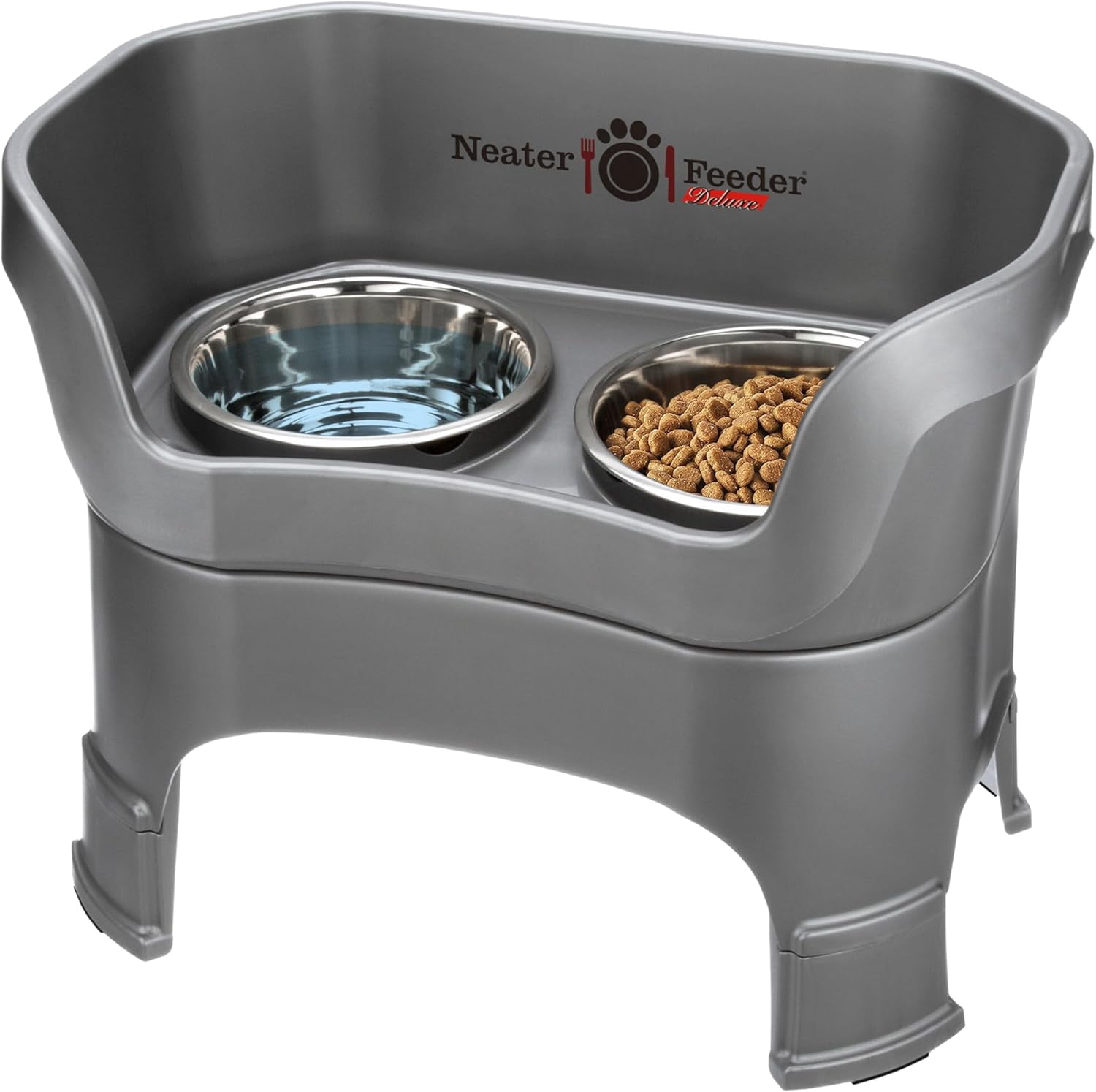 Neater Feeder Deluxe Mess Proof Dog Bowls Elevated for Large Dogs ...