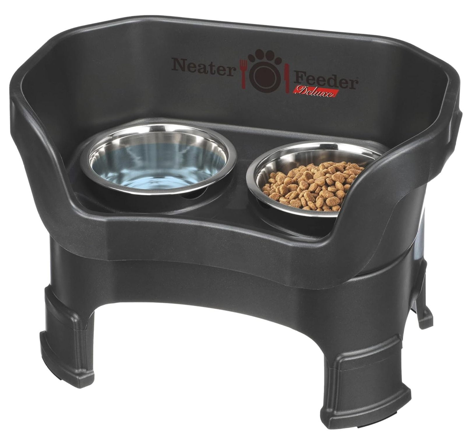 Neater Feeder Deluxe Mess Proof Dog Bowls Elevated Medium Sized Dog – Made in USA – No Spill ...