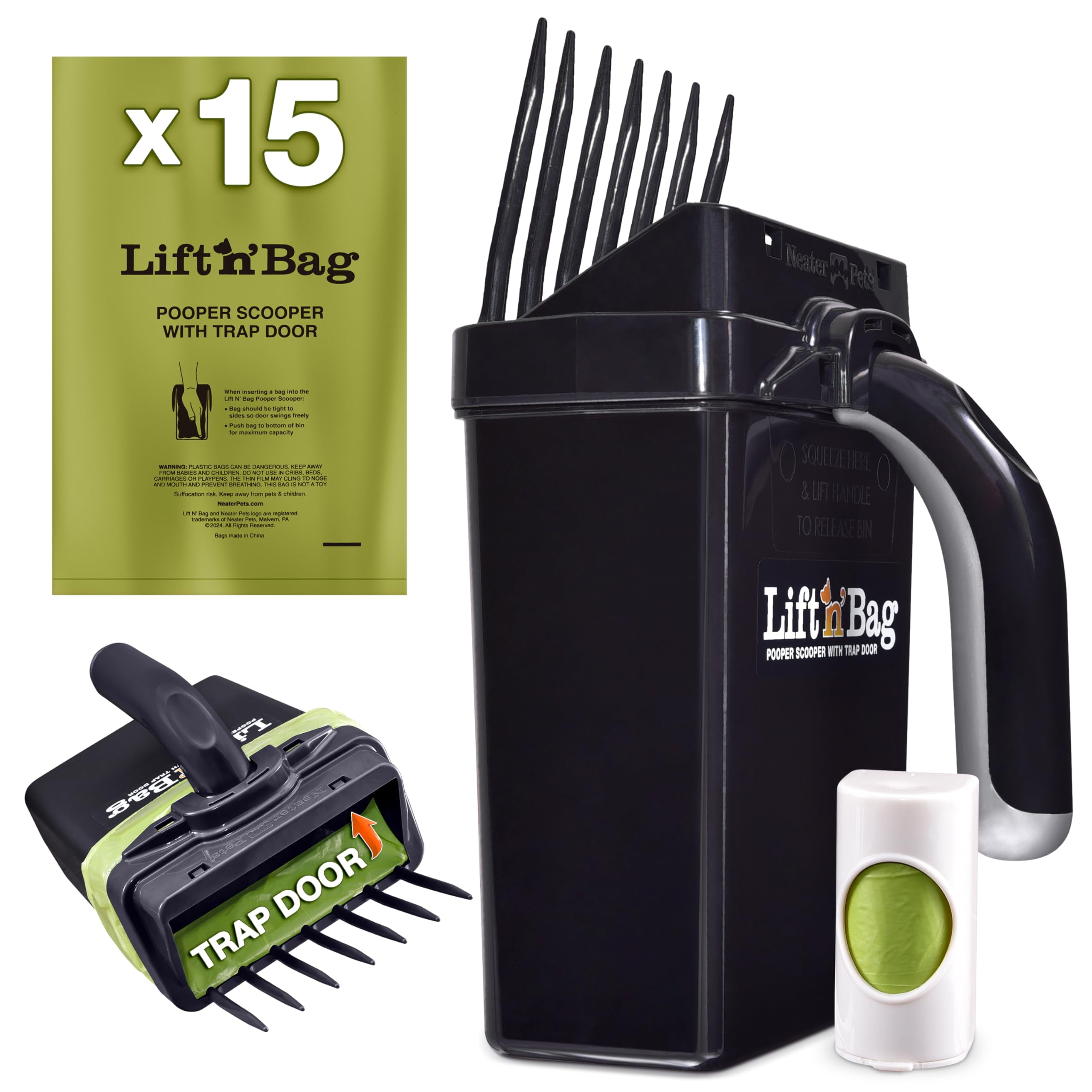 Neater Pets Lift N’ Bag Trap AIS1 Door Dog with Bag Attachment for ...