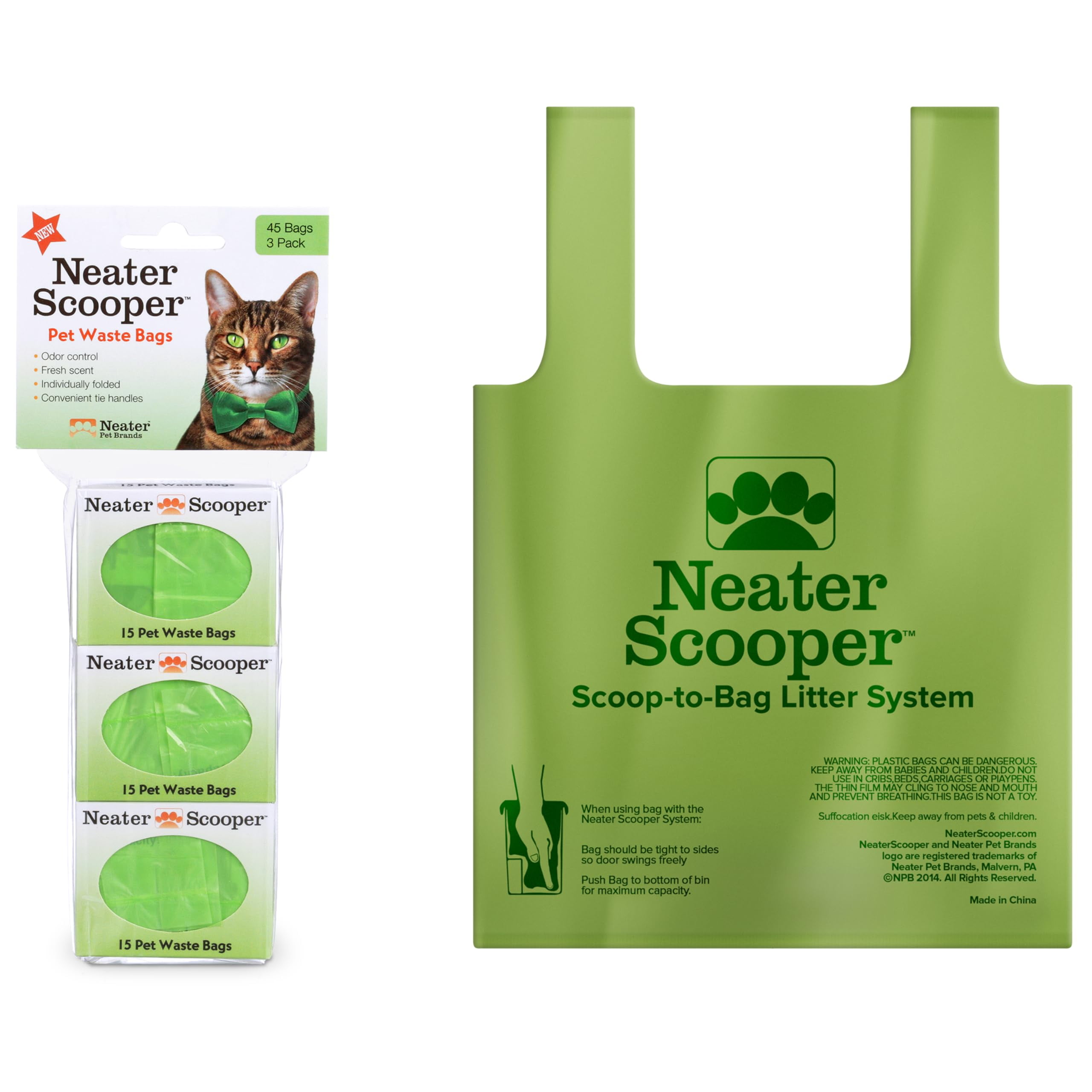Neater Pets Neater Scooper STF9 Standard Size Refill Bags for Standard ...