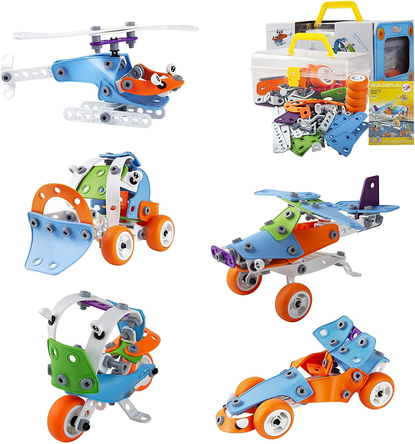 NeatoTek STEM Toys Kit 5 in 1 Educational Construction Engineering ...