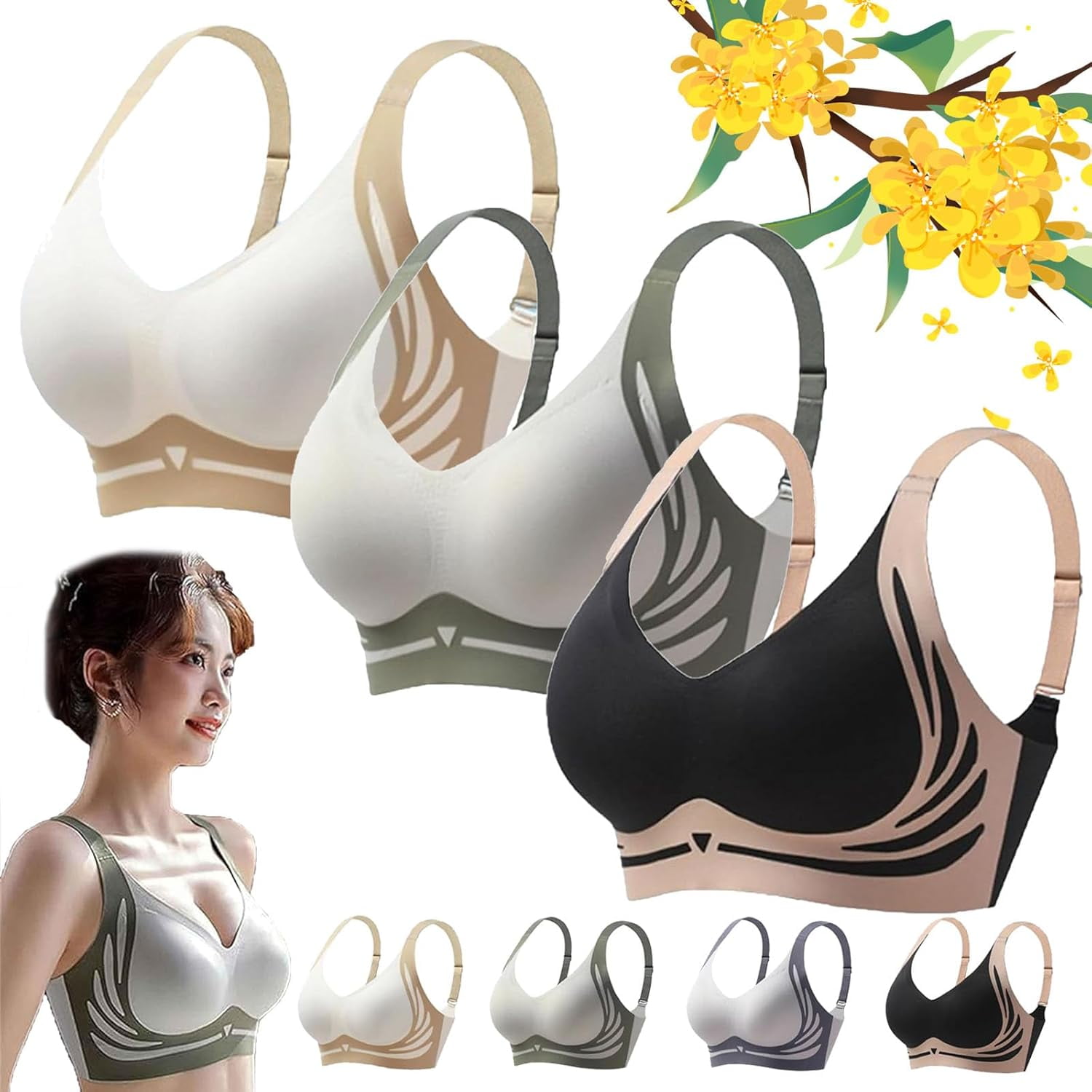 Neattidyly Bras, Lushfitting Powerful Push-up Seamless Bra, Super ...