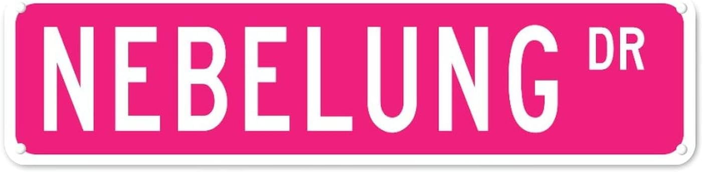 Nebelung Street Sign Jungle Animals Metal Sign 4"x16" Personalized Rust ...