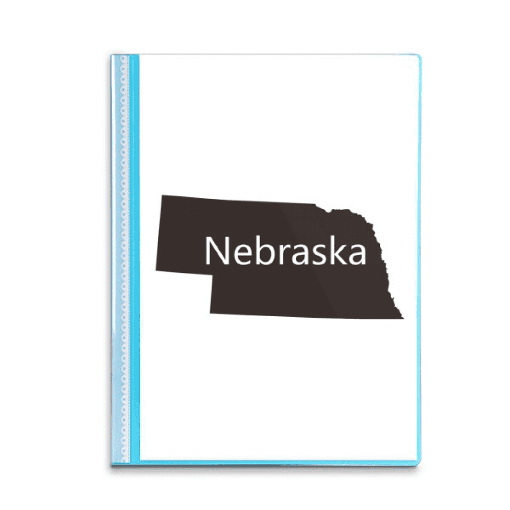 Nebraska America USA Map Outline Book Sheet Protectors Portfolio Binder ...