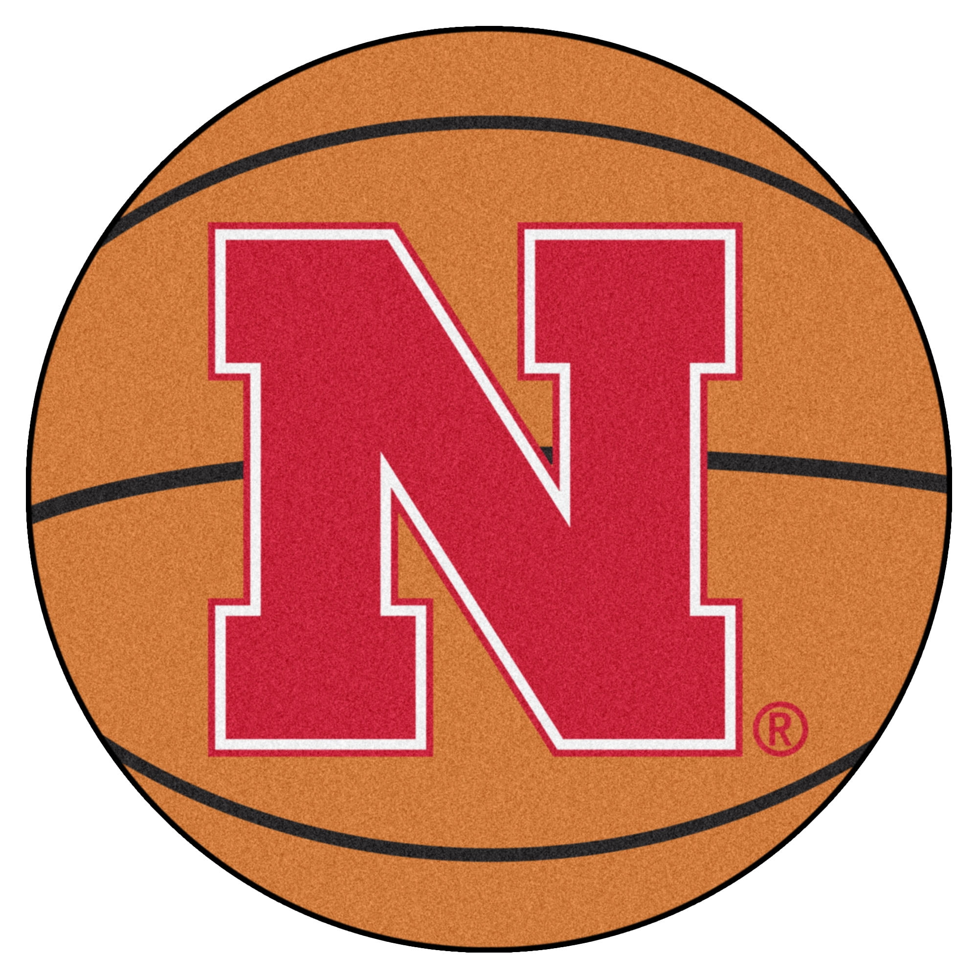 Nebraska Basketball Mat 27" diameter - Walmart.com