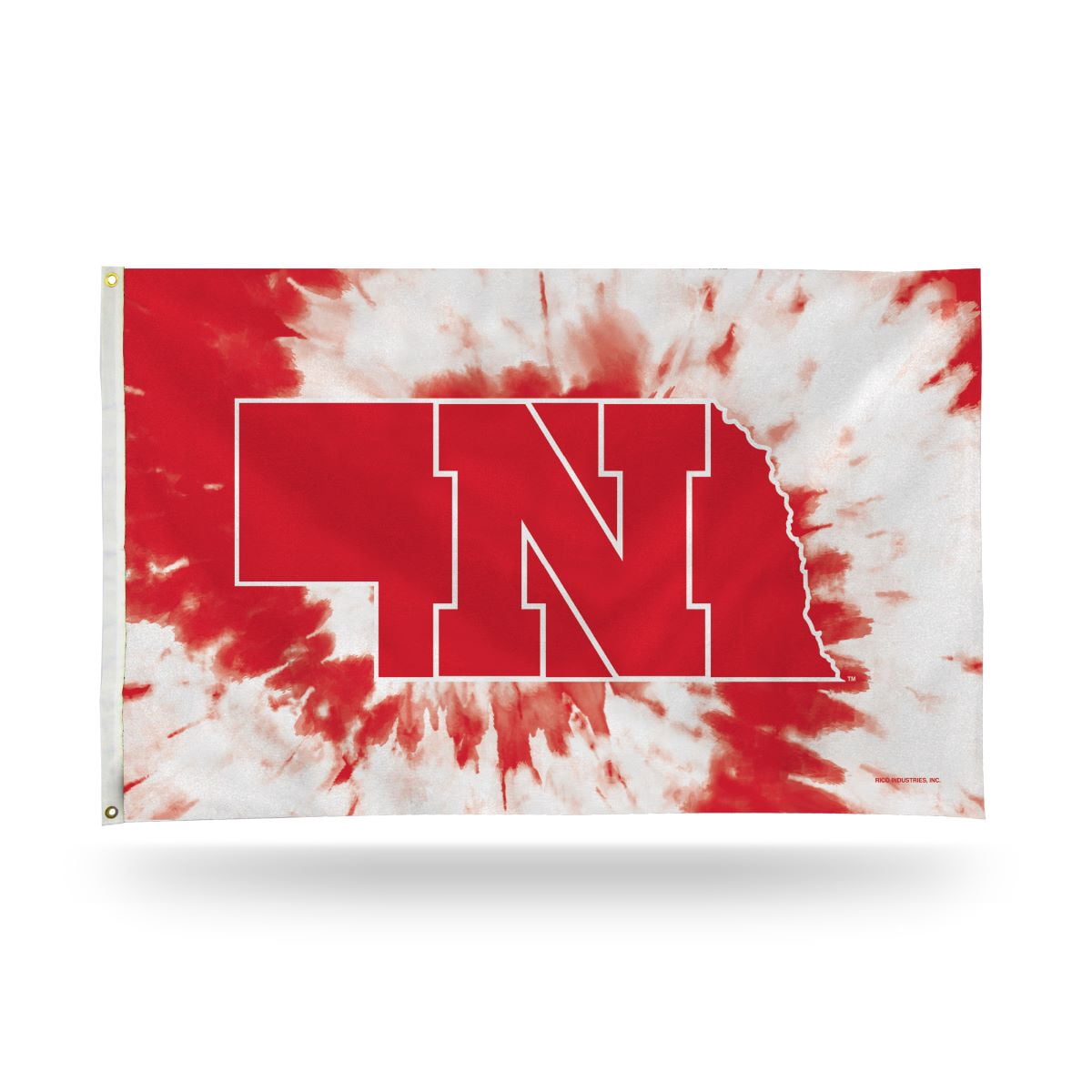 Nebraska Bold Tie Dye Look Indoor Outdoor 3x5 Banner Flag - Walmart.com