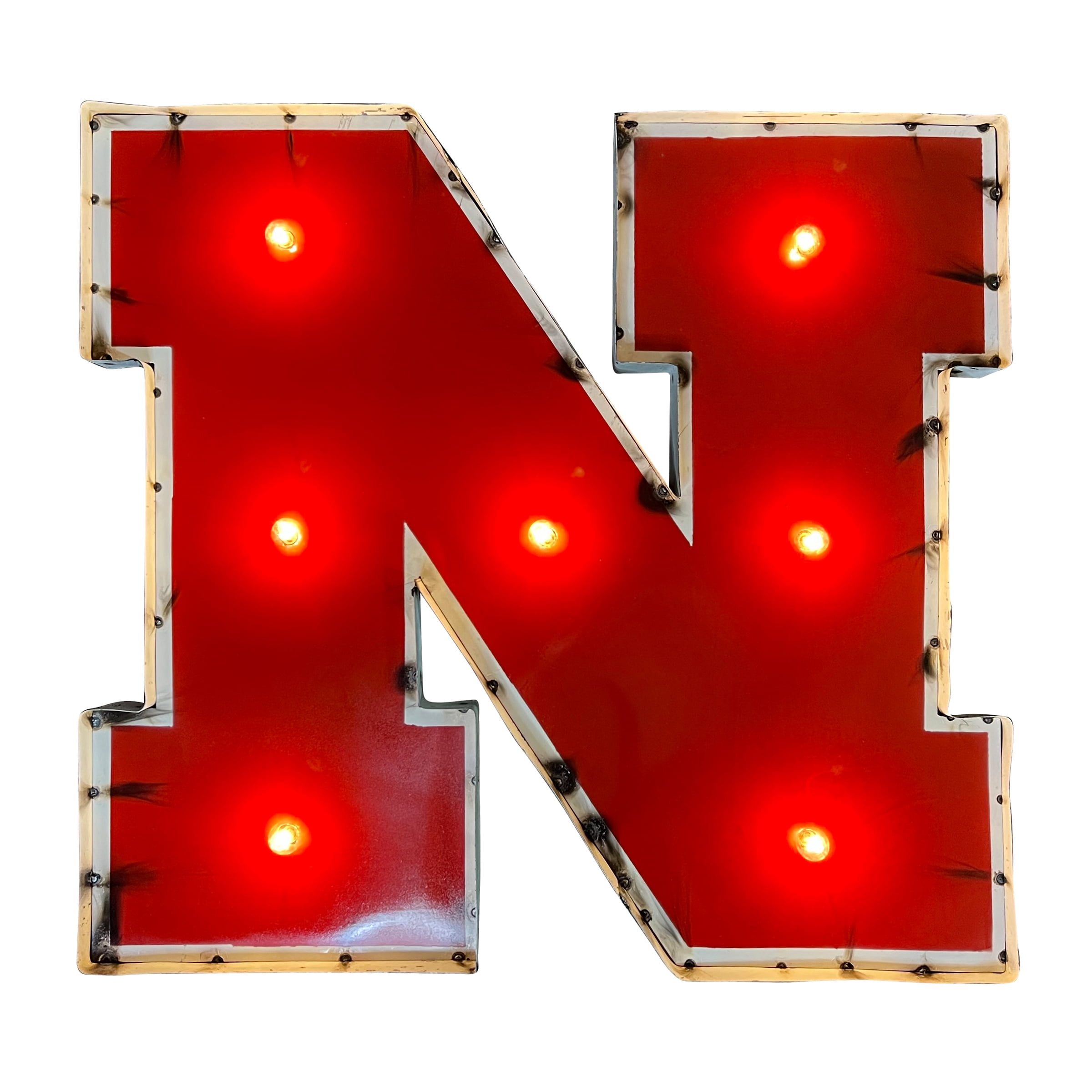 Imperial Nebraska Huskers Logo Lighted Recycled Metal Sign - Walmart.com