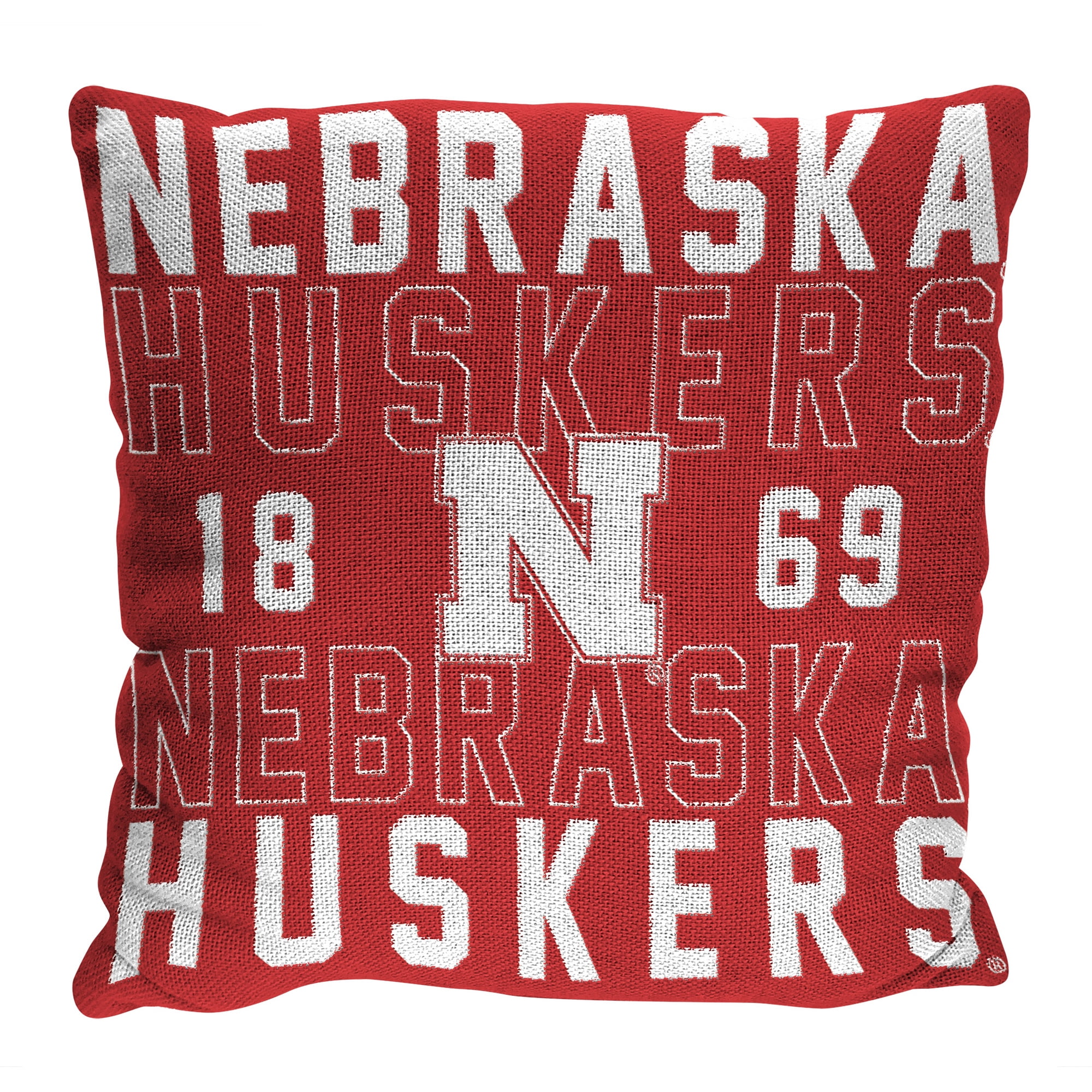 The Northwest Group Nebraska Huskers 20" x 20" Stacked Pillow - Walmart.com