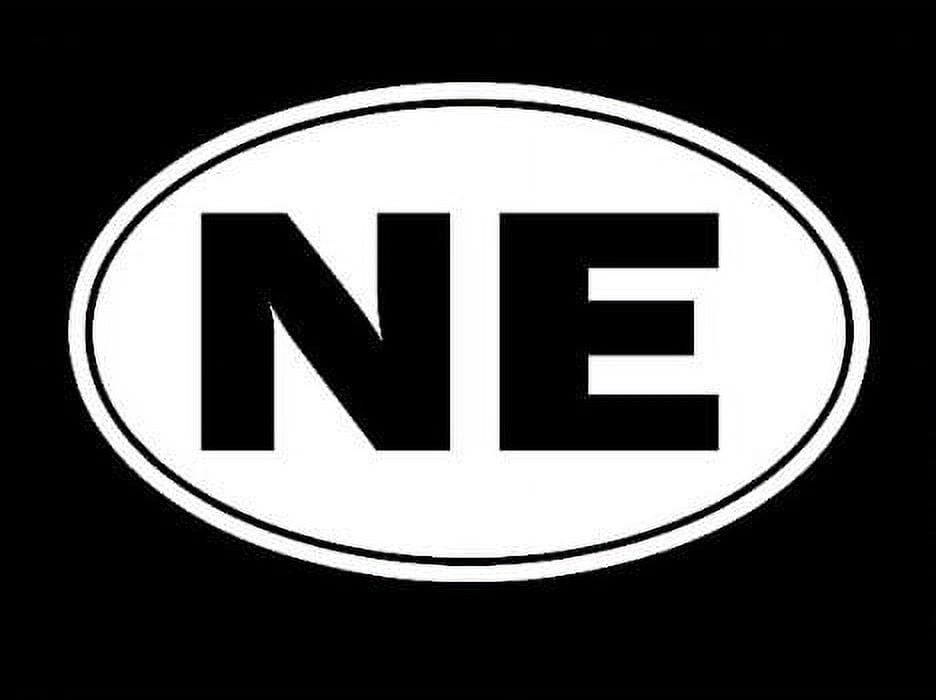Nebraska Cornhusker State Tourism Logo Decal Sticker - White Vinyl ...
