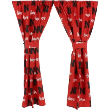 Ohio State Buckeyes 100% Cotton, 84" Curtain Panels, Set of 2 - Walmart.com