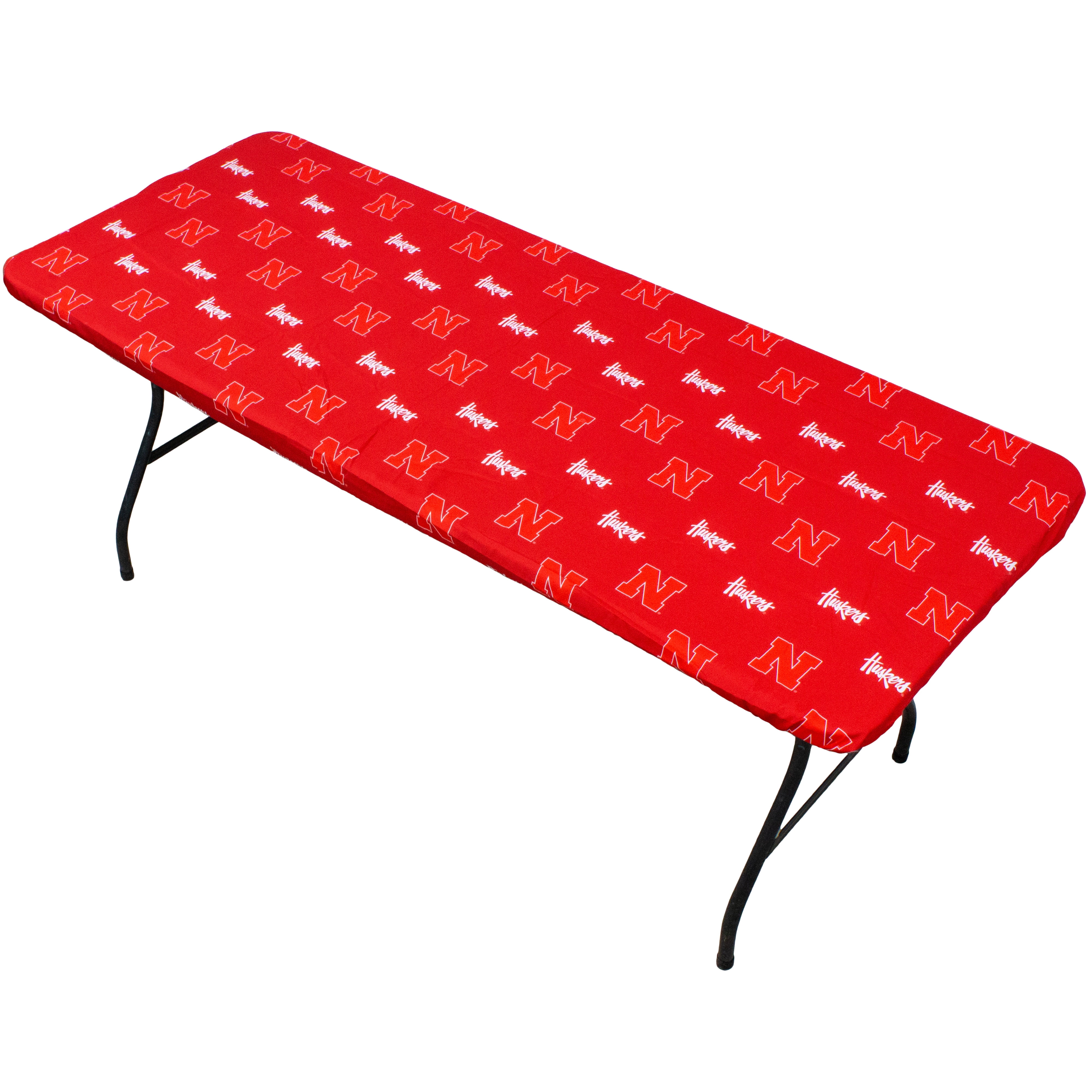Nebraska Cornhuskers Tailgate Fitted Tablecloth, 33" x 33", Card Table ...