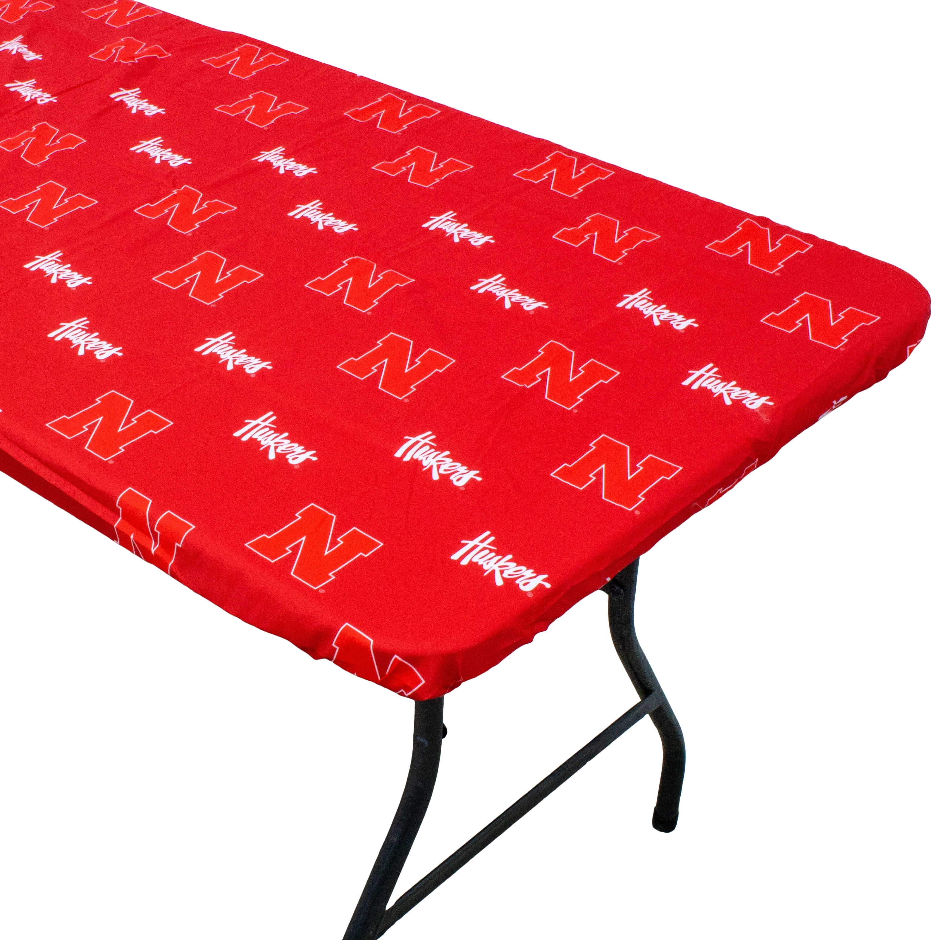 Nebraska Cornhuskers Tailgate Fitted Tablecloth, 33" x 33", Card Table ...