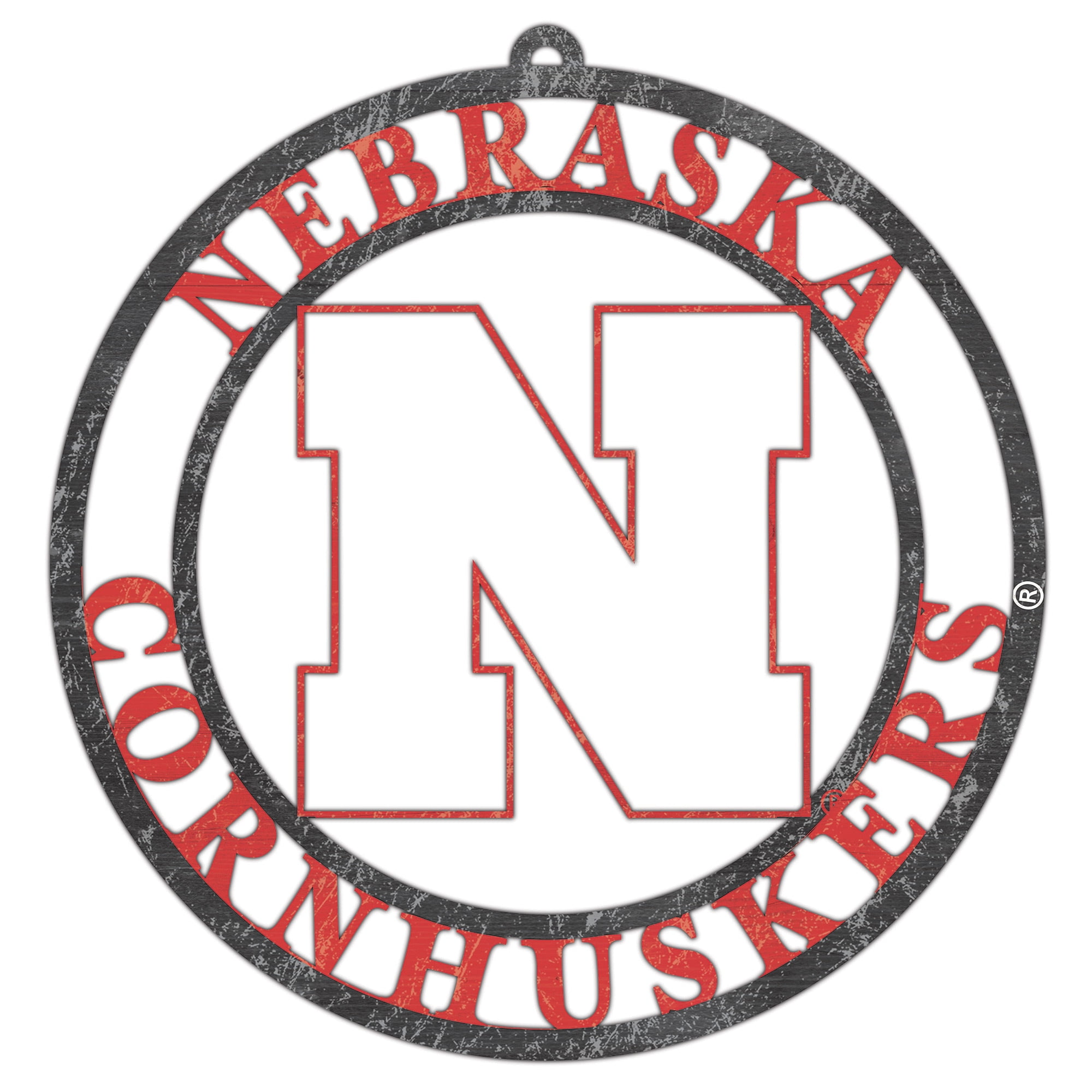 Nebraska Huskers 16'' Team Color Logo Cutout - Walmart.com