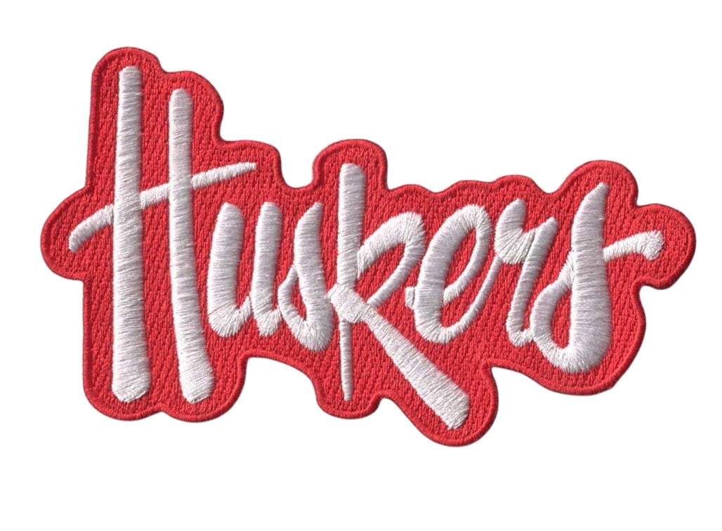 Nebraska Huskers 2.875”H x 4.75”W Hook Velcro Patch (Not an Iron-on ...