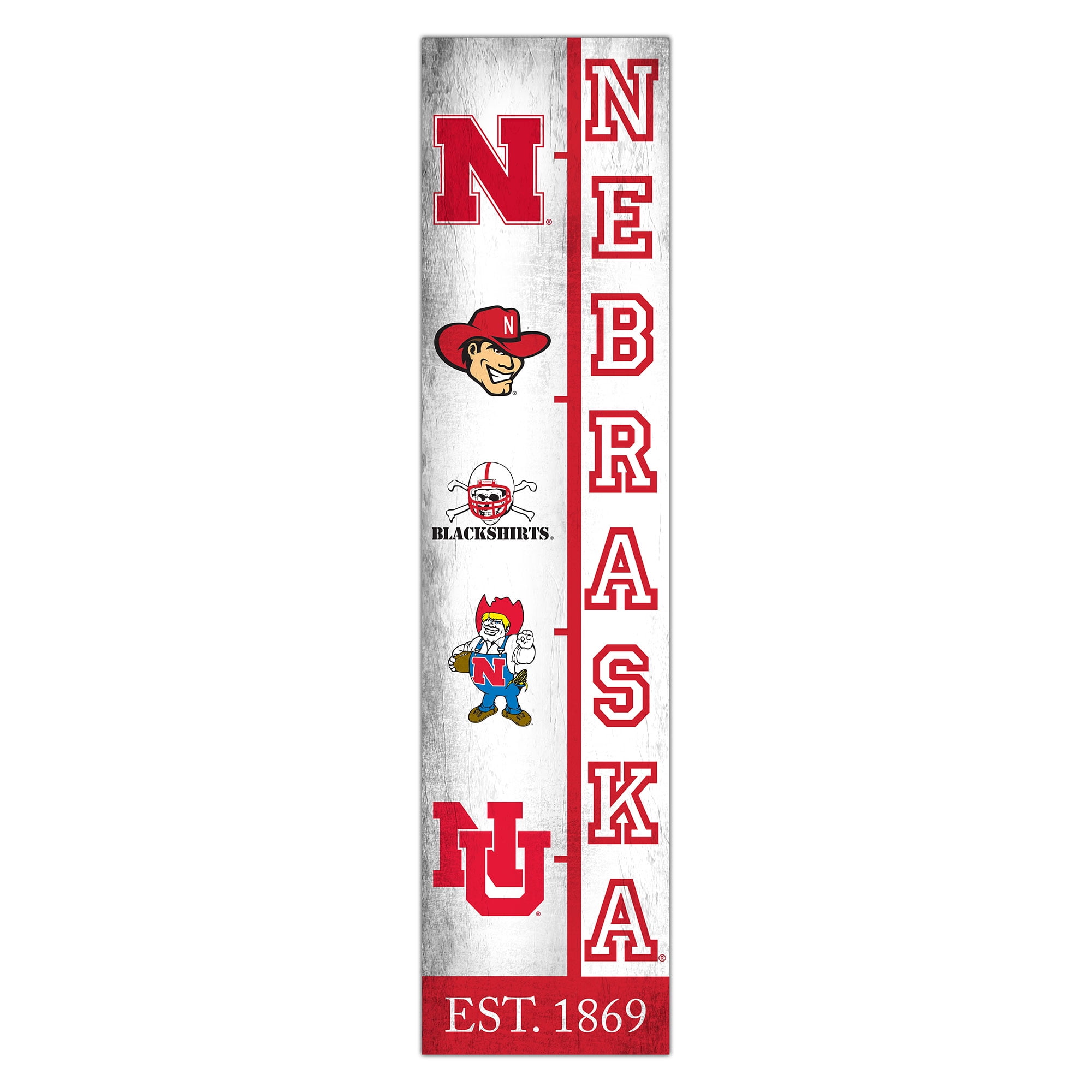 Nebraska Huskers 6" x 24" Progression Wood Sign - Walmart.com