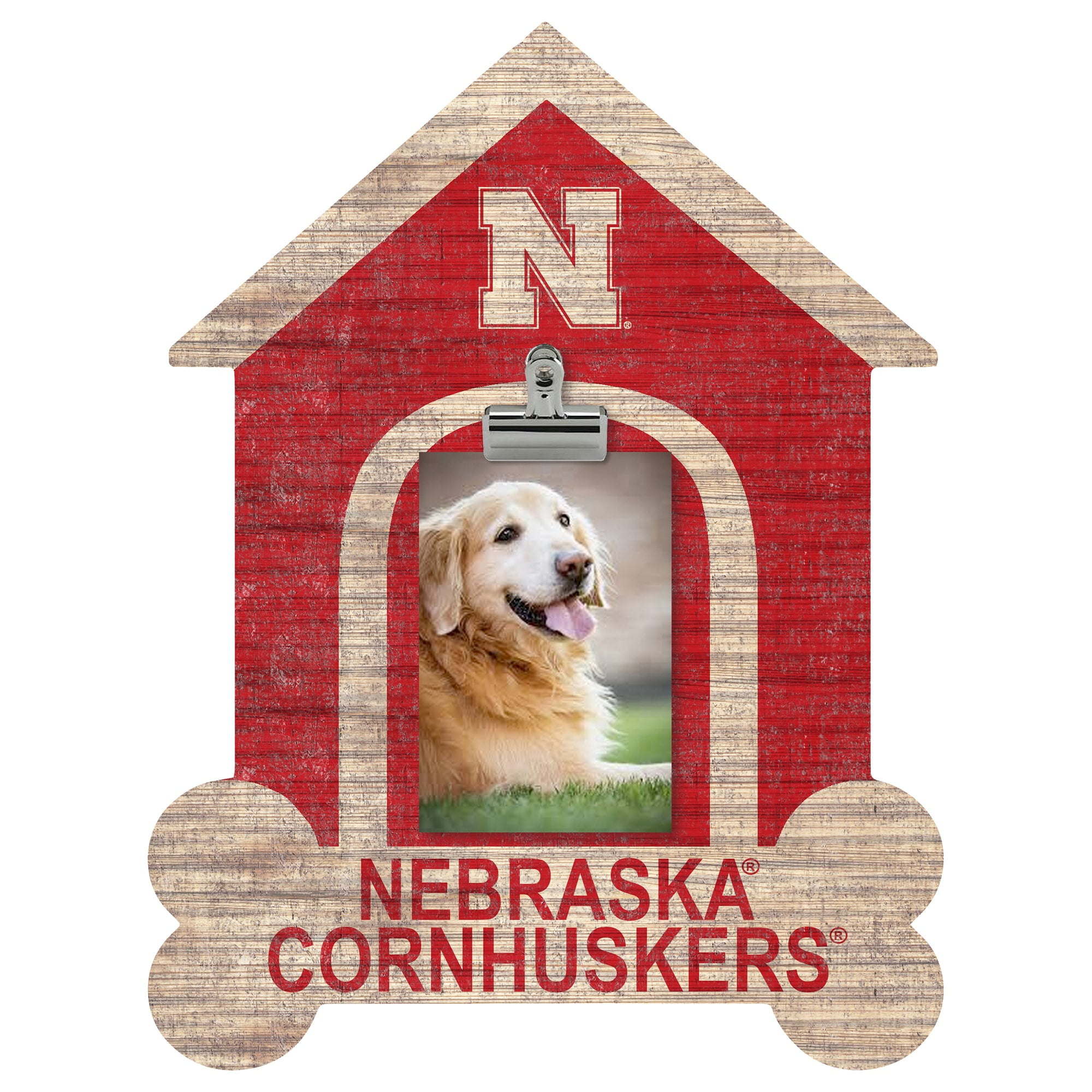 Nebraska Huskers Dog Bone House Clip Frame - Walmart.com