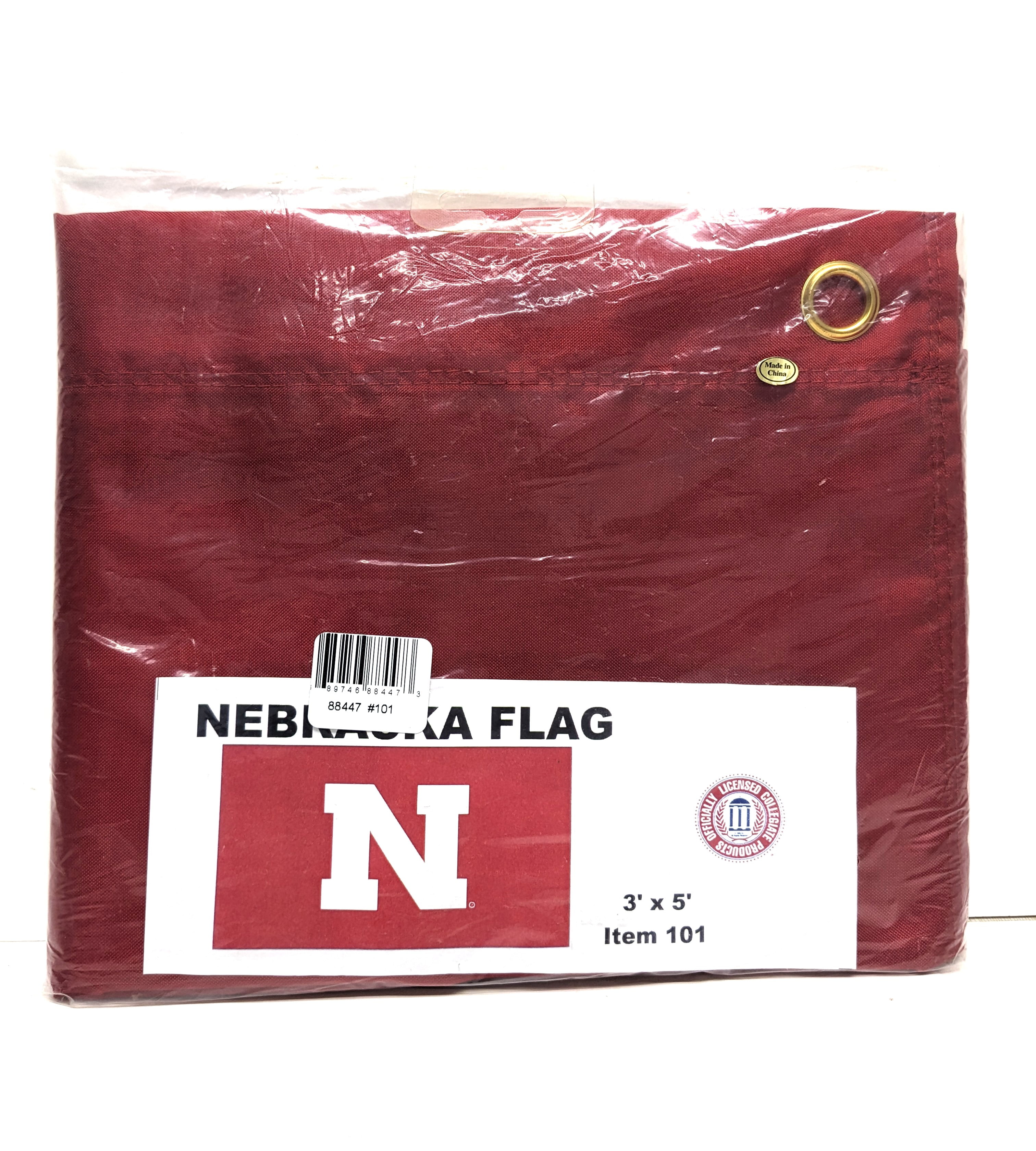 Nebraska "N" Flag 3' X 5' with Grommets - Walmart.com