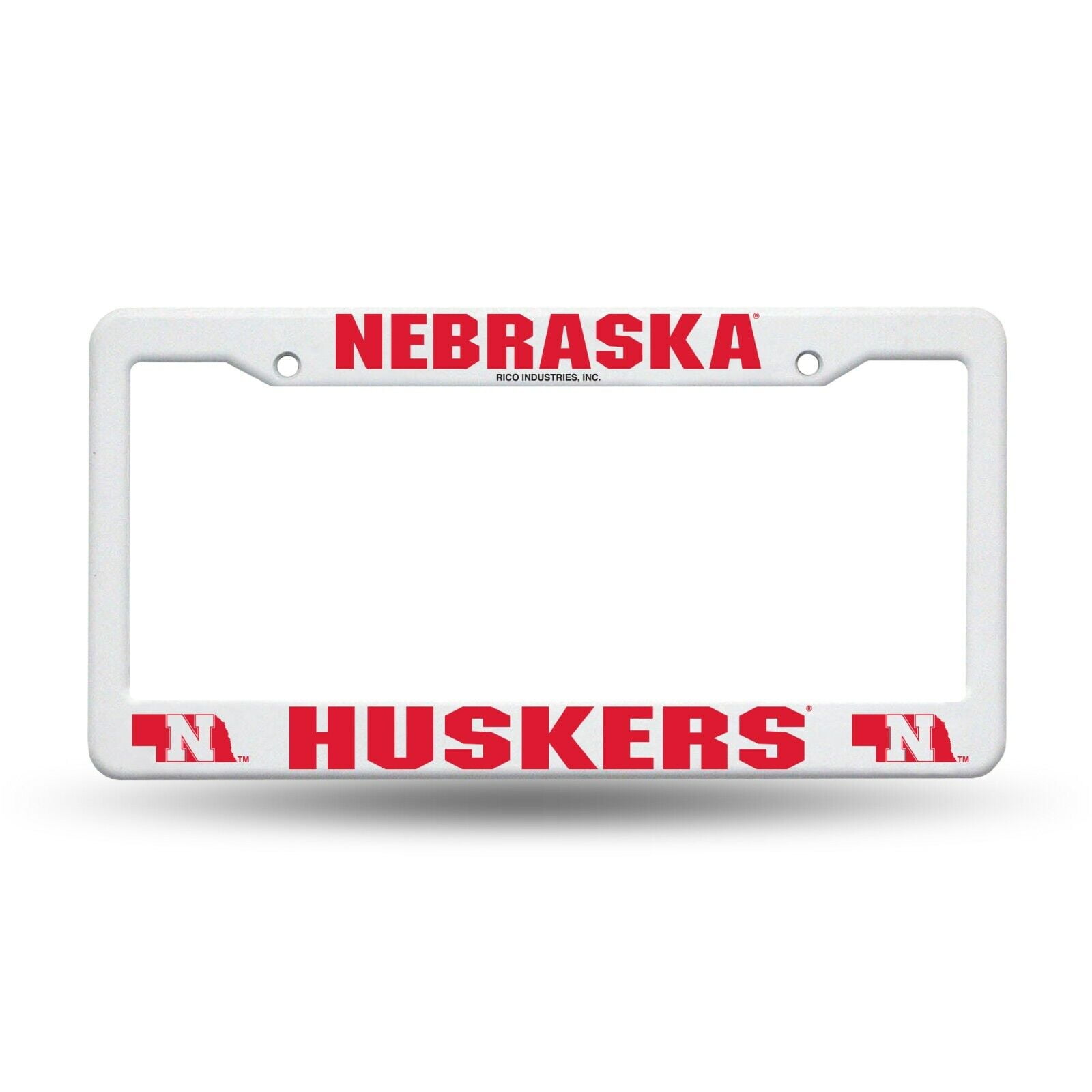 Nebraska Raised Letter Plastic Huskers License Plate Frame - Walmart.com