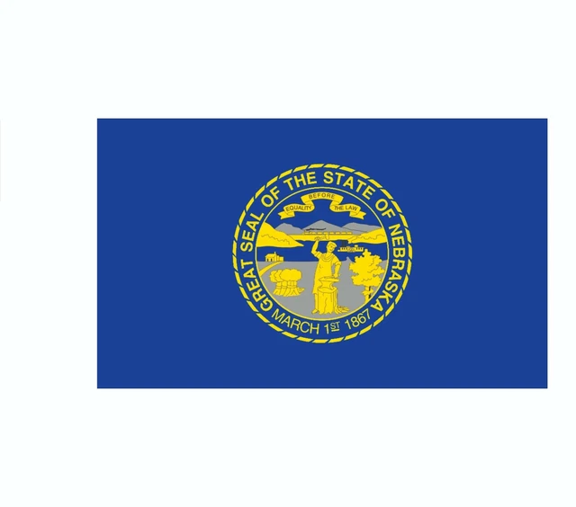 Nebraska State Flag Sticker Vacation Sticker Phone Decal Water Bottle ...
