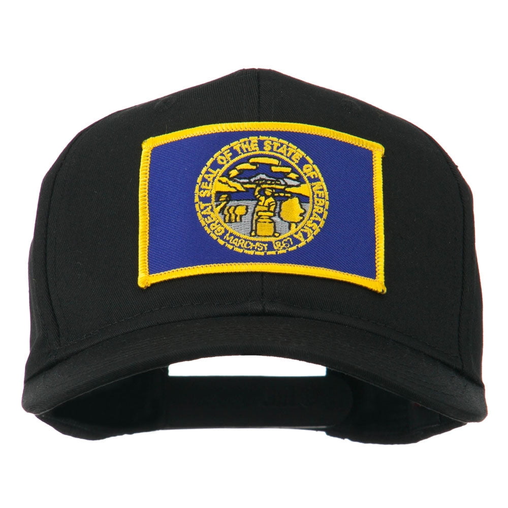 Nebraska State High Profile Patch Cap - Black OSFM - Walmart.com