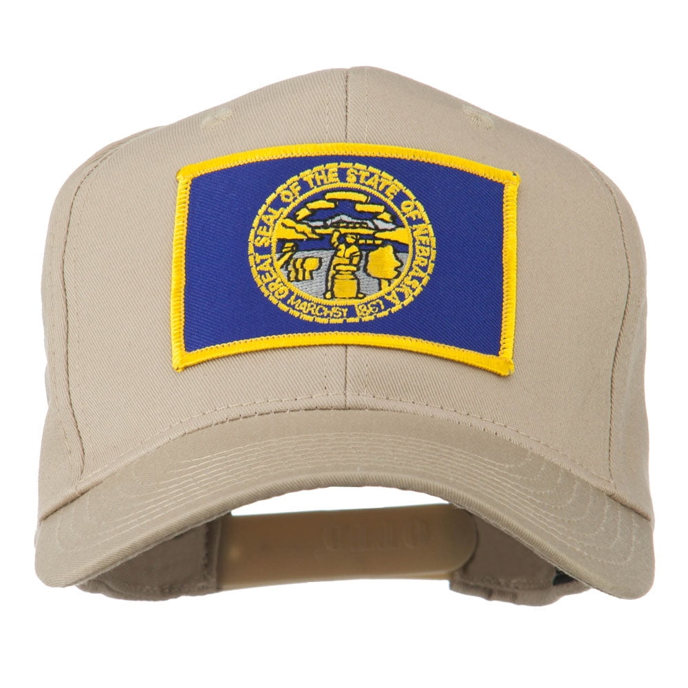 Nebraska State High Profile Patch Cap - Khaki OSFM - Walmart.com