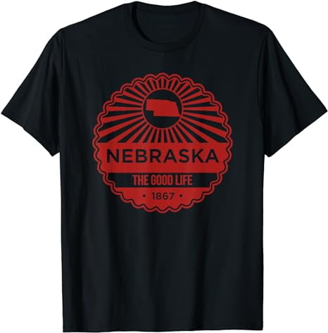 Nebraska State Motto The Good Life T-Shirt - Walmart.com