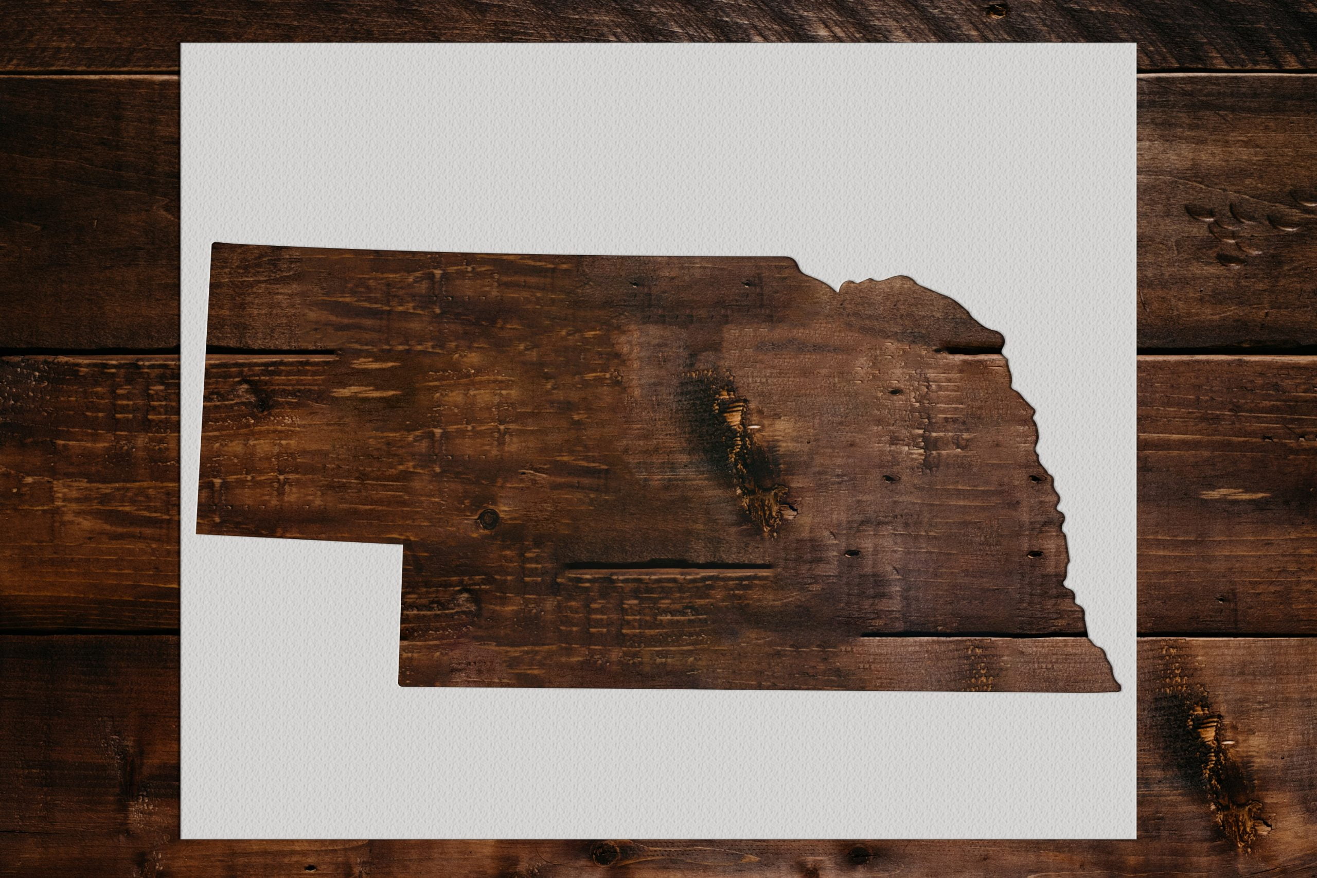 Nebraska State Stencil- Art and Wall Stencil (36"x60") - Walmart.com