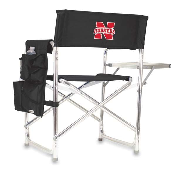 Nebraska Team Sports Cornhuskers Folding Sports Chair with Table ...