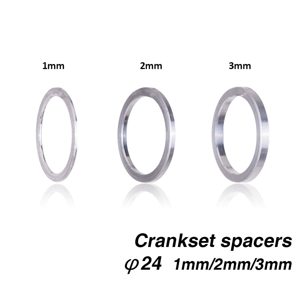 Nebublu MTB Mountain Bike BB Crankset Spacer - 24mm x 1/2/3mm, High ...
