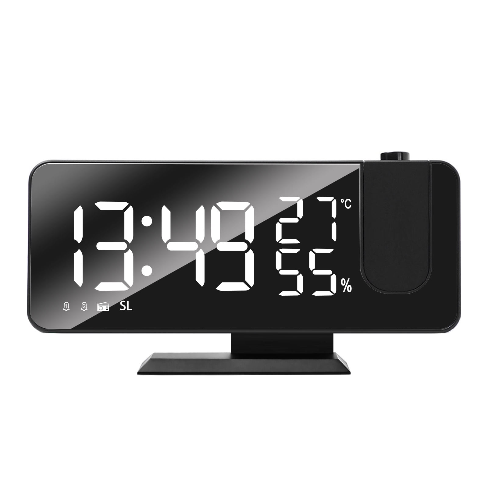 Nebublu Projection Alarm Clock,Clock Led Screen Clock Heavy Kid Clock ...