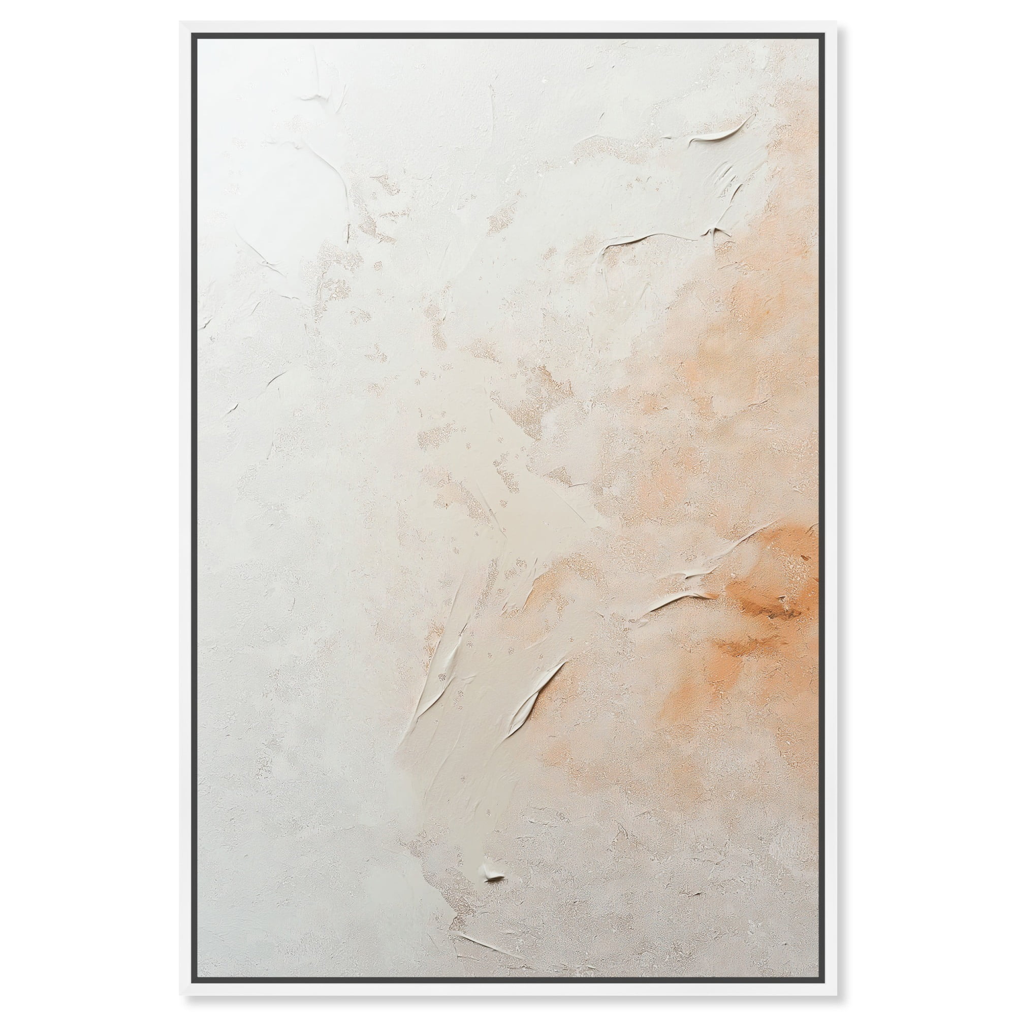 Nebula Ash Canvas Minimalist Boho Art by Art Remedy, White Frame, 30" x 45" - Walmart.com