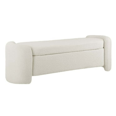 SAFAVIEH Couture Bellisima Solid Tufted Boucle Modern Bench, Tan ...