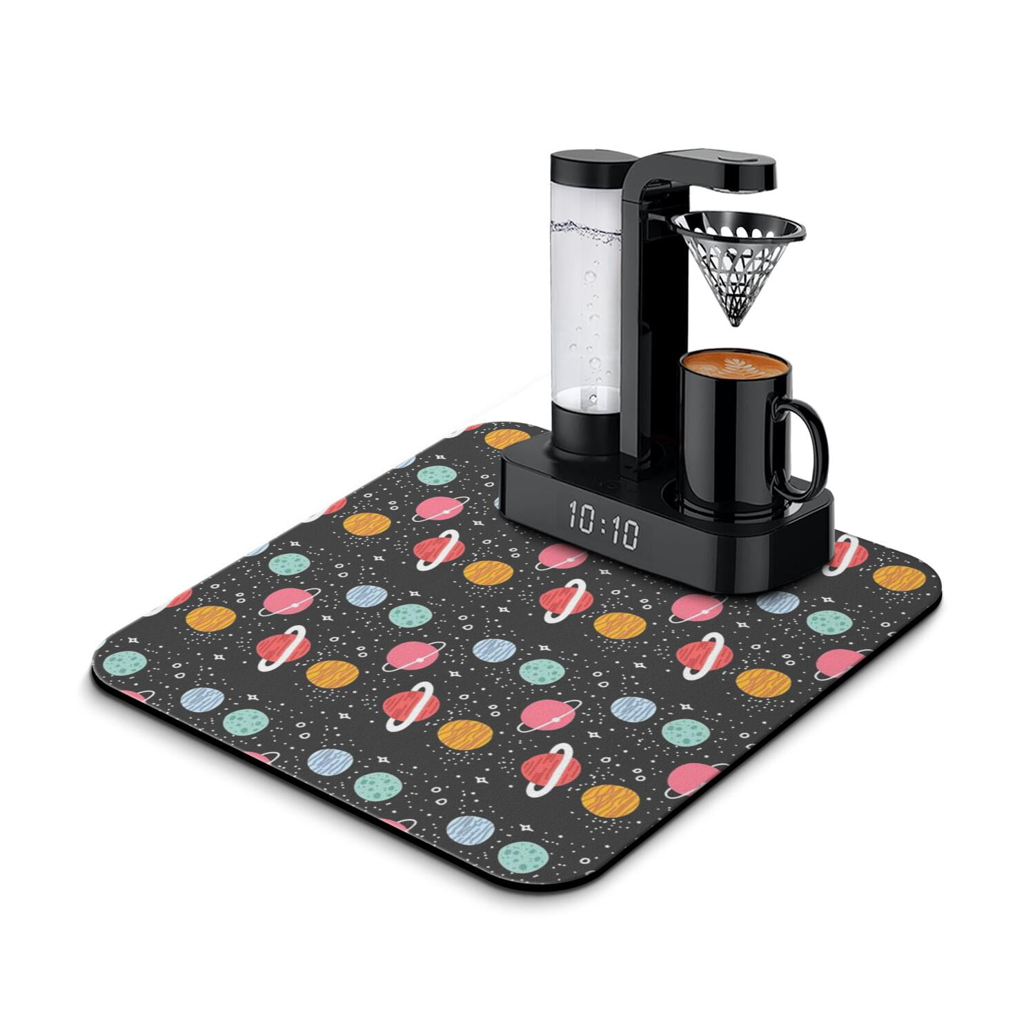 Nebula Cosmic Kitchen Mat - Waterproof Starry Night Pattern Dish Rack ...