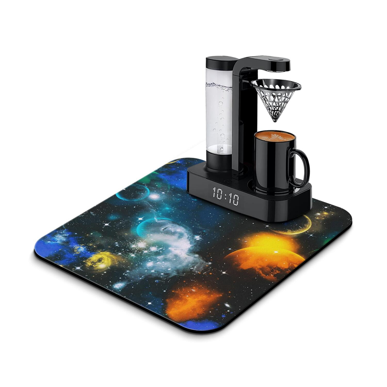 Nebula Cosmic Kitchen Mat - Waterproof Starry Night Pattern Dish Rack ...