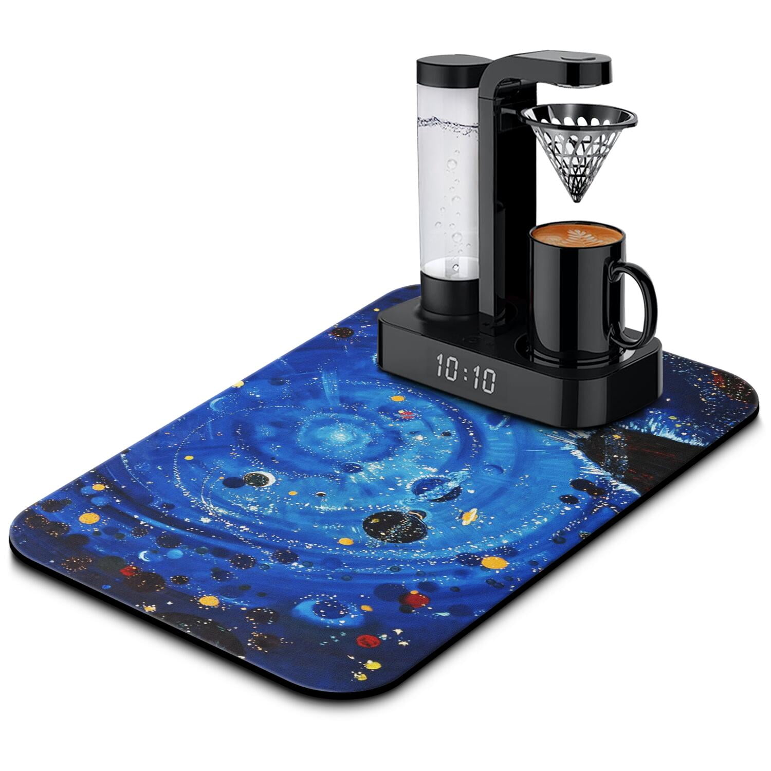 Nebula Cosmic Kitchen Mat - Waterproof Starry Night Pattern Dish Rack ...
