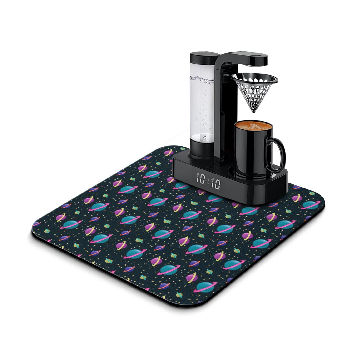 Nebula Cosmic Kitchen Mat - Waterproof Starry Night Pattern Dish Rack ...