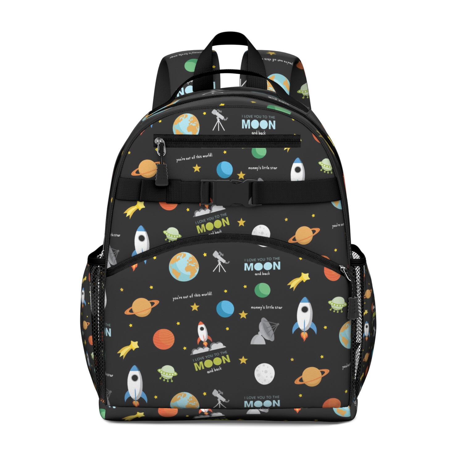 Nebula Cosmic School Backpack Adjustable Shoulder Straps Chest Strap ...
