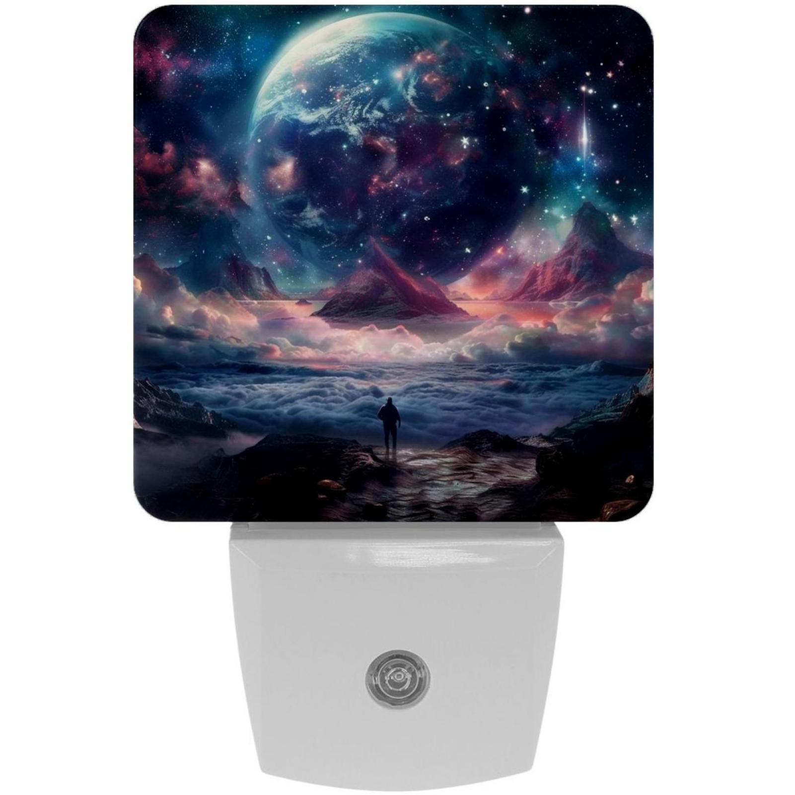 Nebula LED Square Night Light - Soft Glow Plug-in Lamp with Dusk to ...