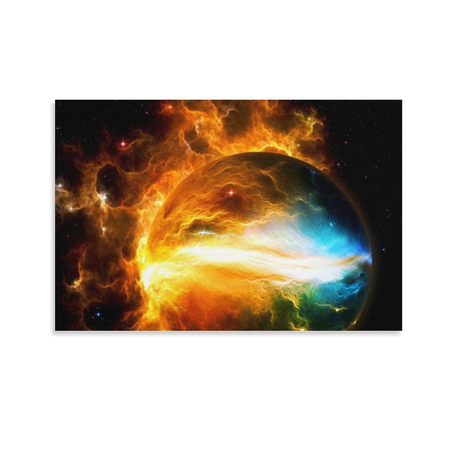 Nebula Outer Planet Science Space Stars Canvas Art Poster And Wall Art ...