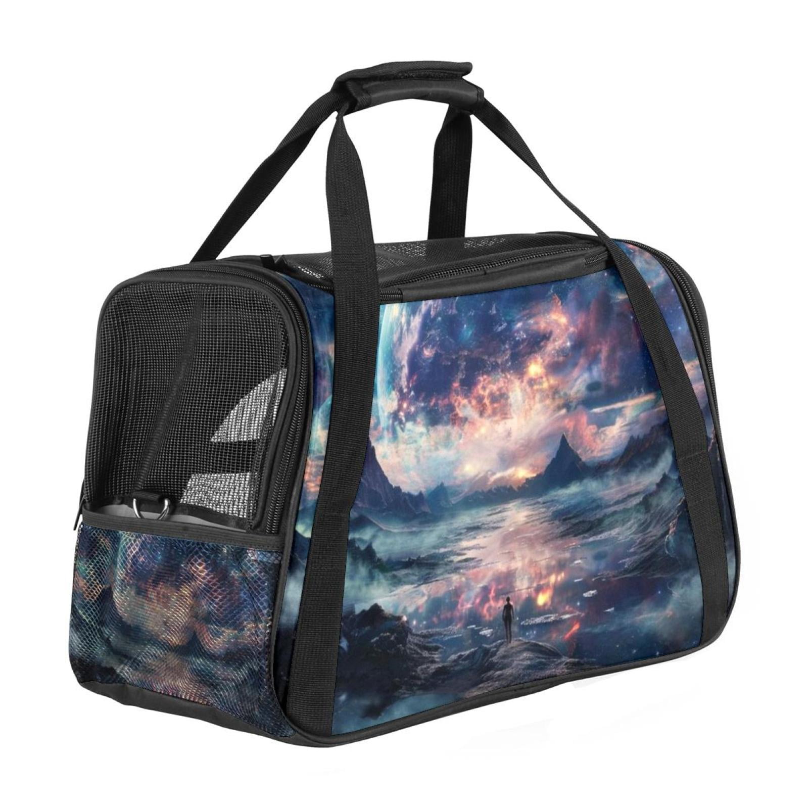 Nebula Stylish Fabric Cat Carrier - 900D Oxford Cloth, Sherpa Base ...