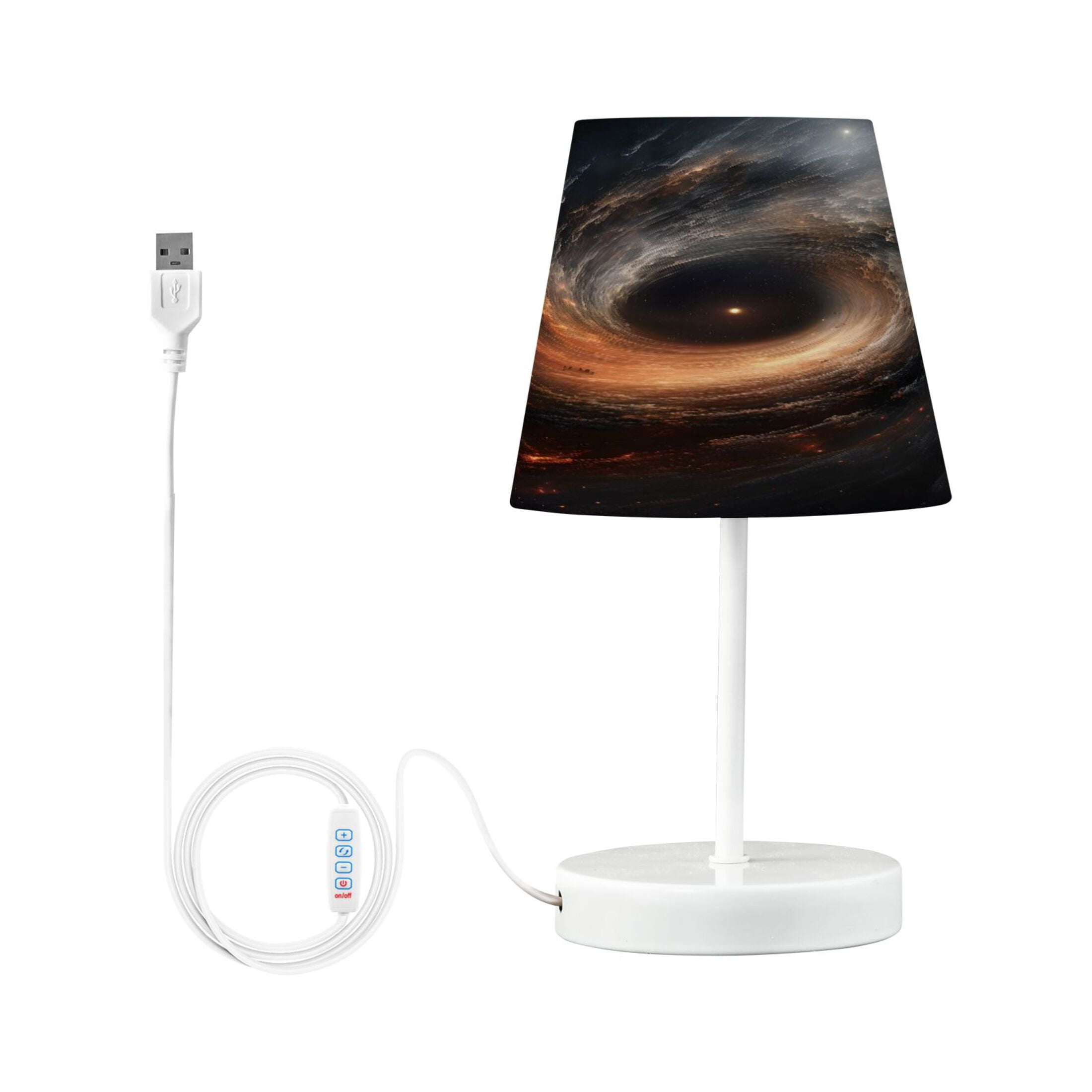 Nebula Swirling Desk Lamp LED Table Nightstand Lamps with 3 Color ...