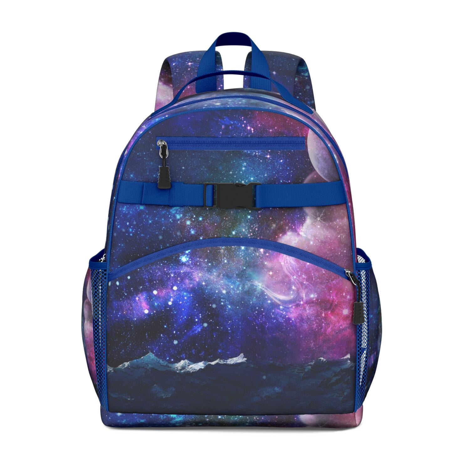 Nebula Themed Daypack - Ergonomic & Adjustable Travel Backpack, Starry ...
