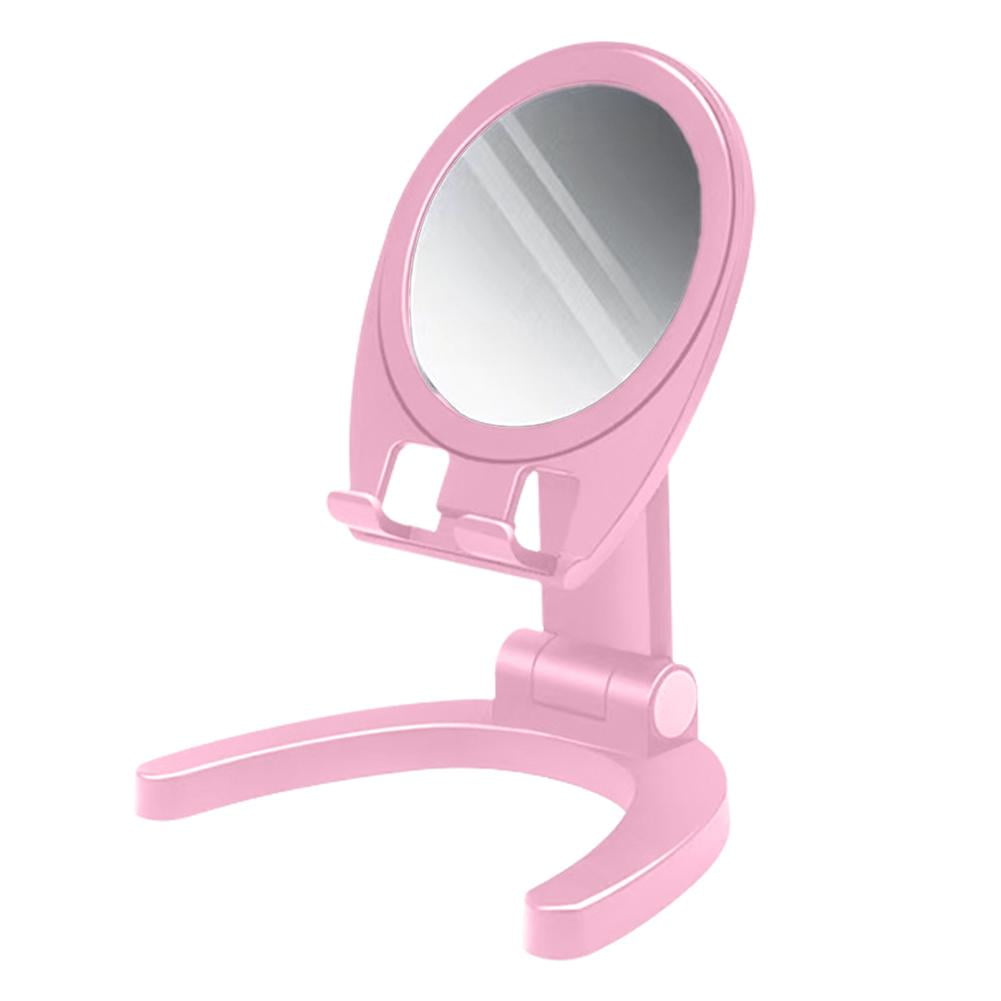 NebulaNook Folding Portable Creative Mirror Phone Holder Lazy Makeup Mirror Tablet Hol GXG ...
