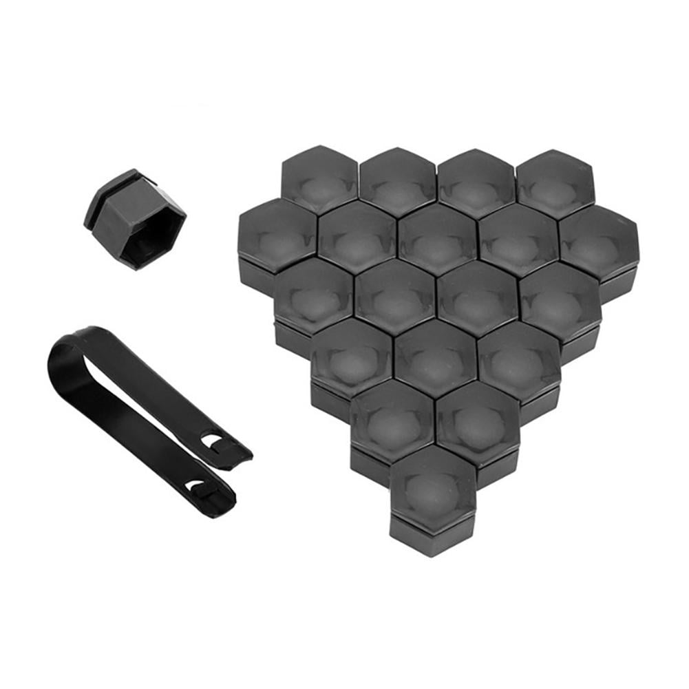 NebulaNook Tire Nut Cap Black Bolt Covers Caps Wheel Nut Protector Car ...